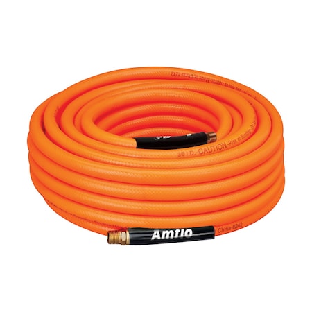 Amflo Amflo 100 ft. L X 3/8 in. D Polyvinyl Air Hose 300 psi Orange 576-100A | Zoro